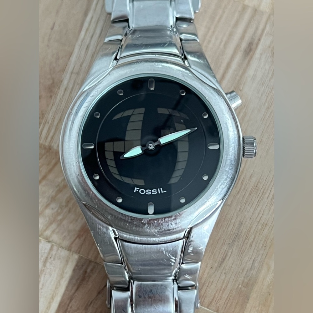 Fossil Big Tic Men’s Vintage Watch Digital Dial Analo… - Gem